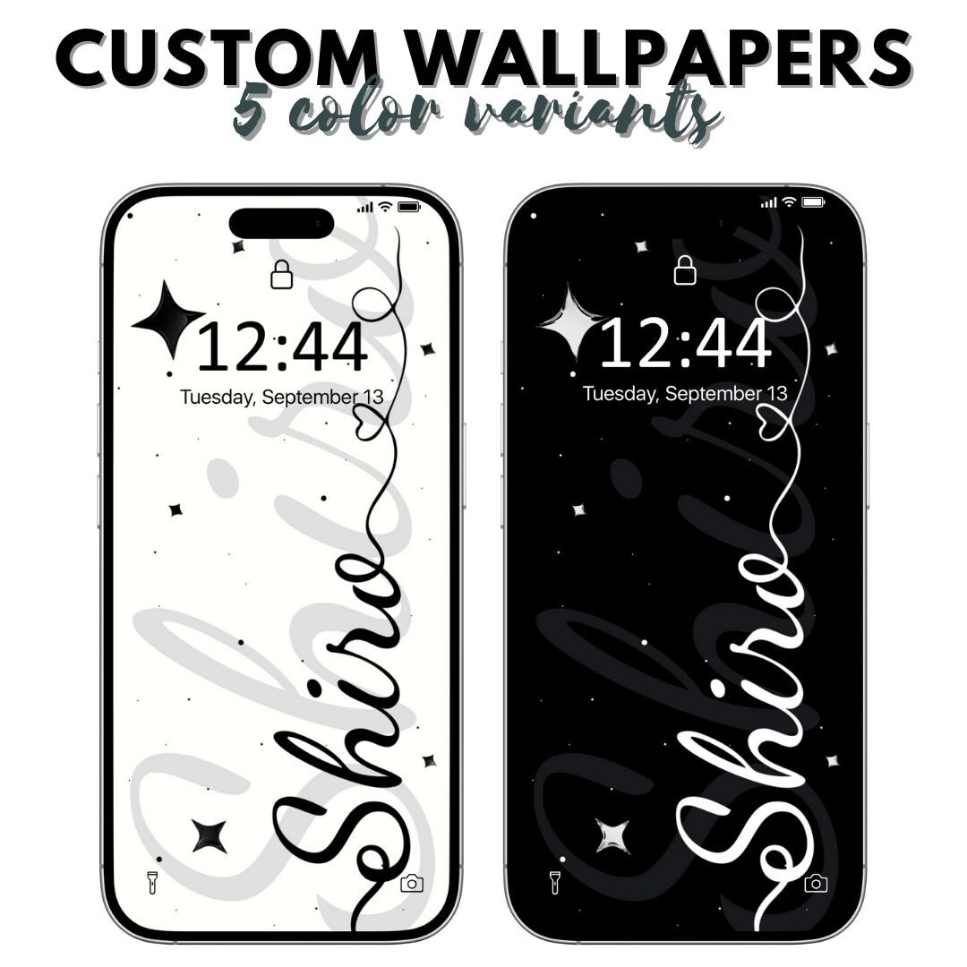 5 Custom Phone Wallpapers | Minimal | High Resolution | Black, White ...