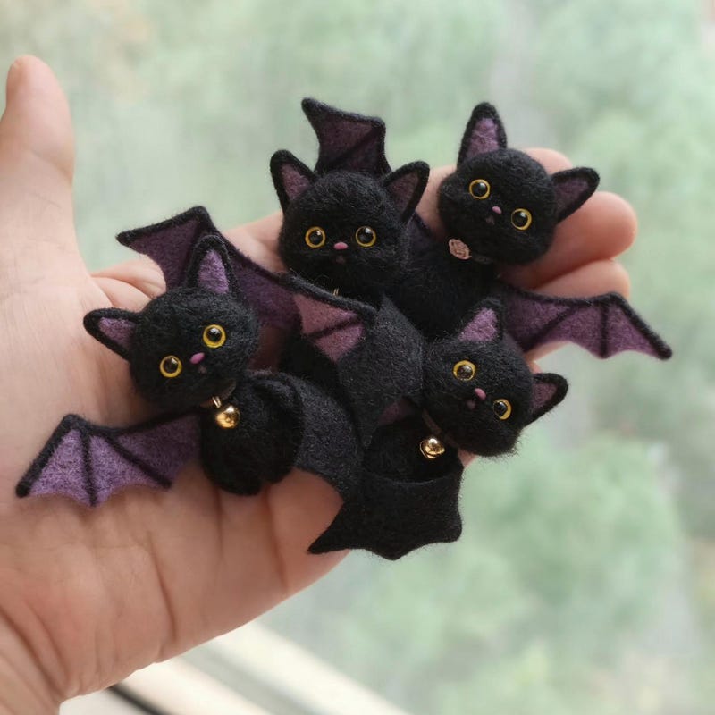 Gothic Bat Brooches - Etsy