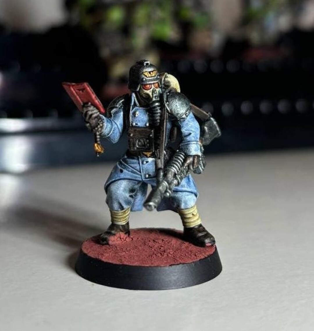 Painted Death Korps of Krieg Miniature, Painted Krieg Miniature ...