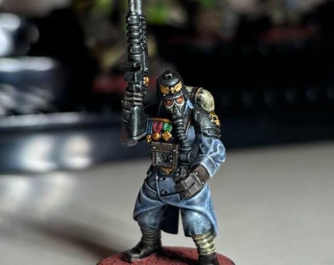 Painted Death Korps of Krieg Miniature, Painted Krieg Miniature, Astra ...