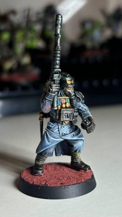 Painted Death Korps of Krieg Miniature, Painted Krieg Miniature, Astra ...