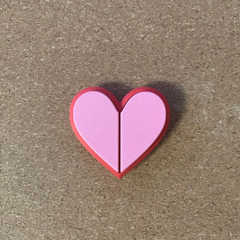 Clicky Heart Fidget Toy - 120 Colors - Customizable 3D Printed Clicker ...