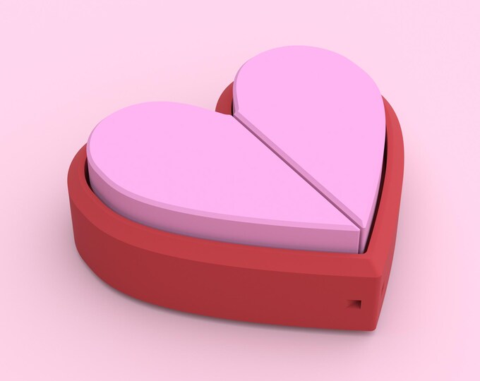 Clicky Heart Fidget Toy - 120 Colors - Customizable 3D Printed Clicker ...