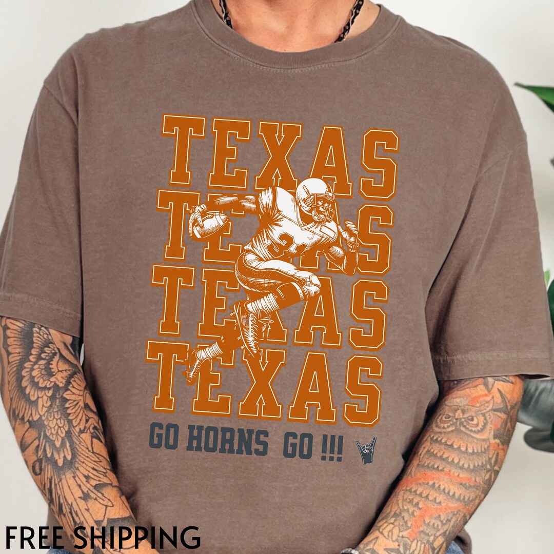 Vintage Texas College Football Shirt: Go Horns Tee - Etsy