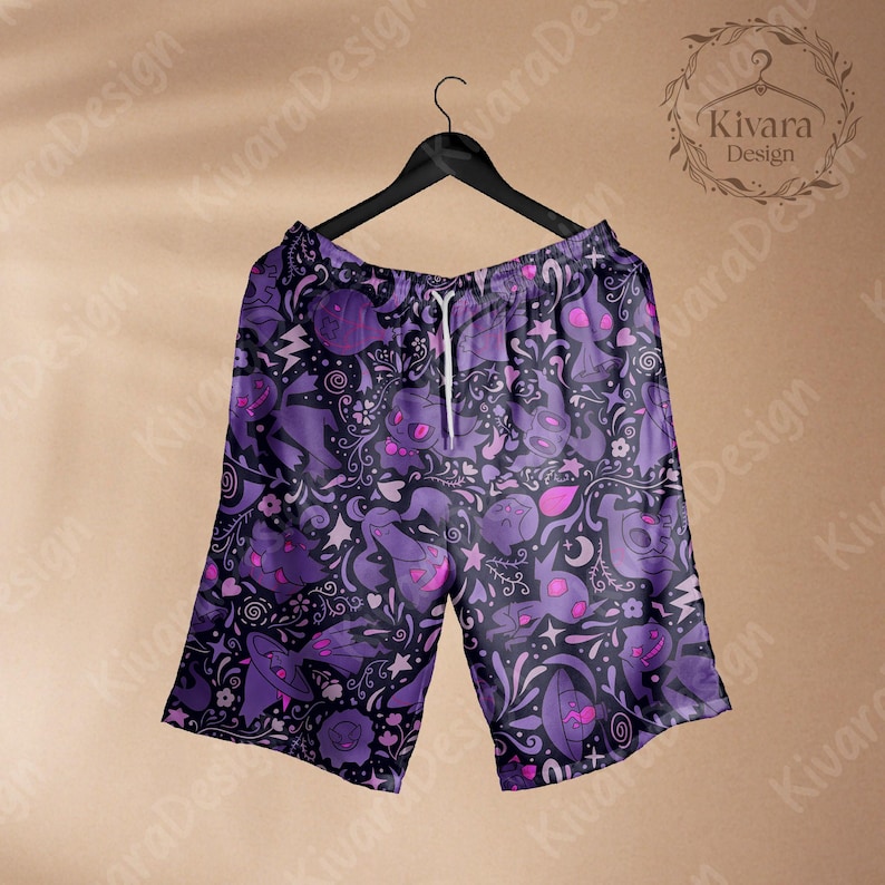 Spooky Hawaiian Shirt Ghost Type Anime Summer Shirt Aloha Shorts Video ...