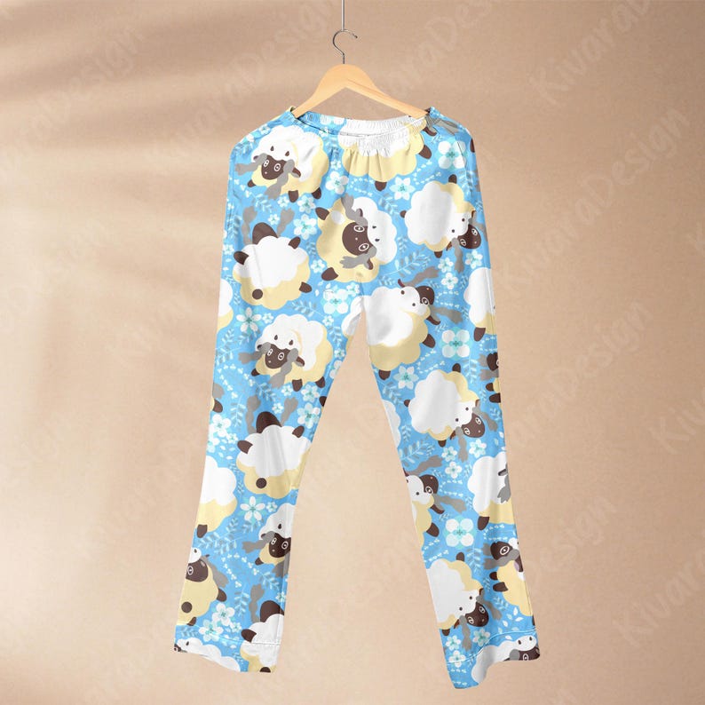 Wooloo Pajamas Set Fluffy Sheep Anime Loungewear Polyester Blend ...