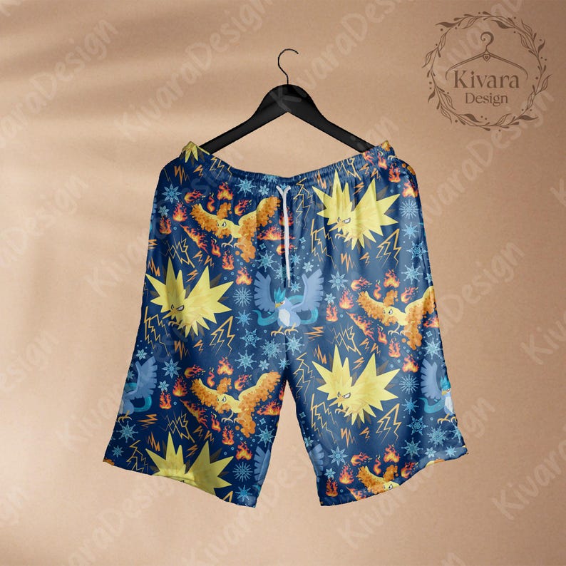 Legendary Birds Hawaiian Shirt Team Anime Shirt Articuno Zapdos ...