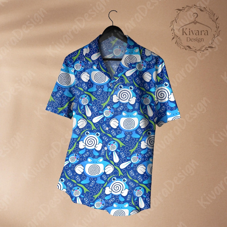 Poli Evolution Hawaiian Shirt Waves, Whirlpools, Water-type Vibes Shirt ...