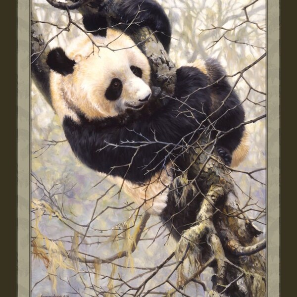 Panda Bear Quilt Panel - Etsy
