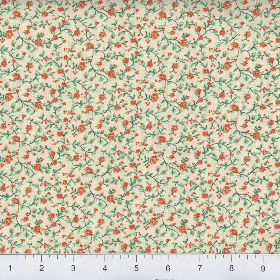 Floral Calico Quilting Fabric 45" Wide 100% Cotton by the Yard ...