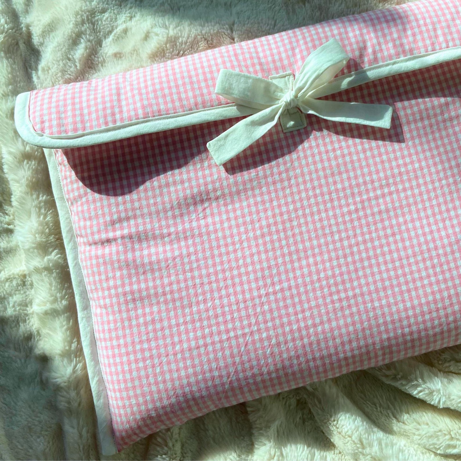Pink Gingham Laptop Sleeve | Pink Laptop Case | Aesthetic Laptop Case ...