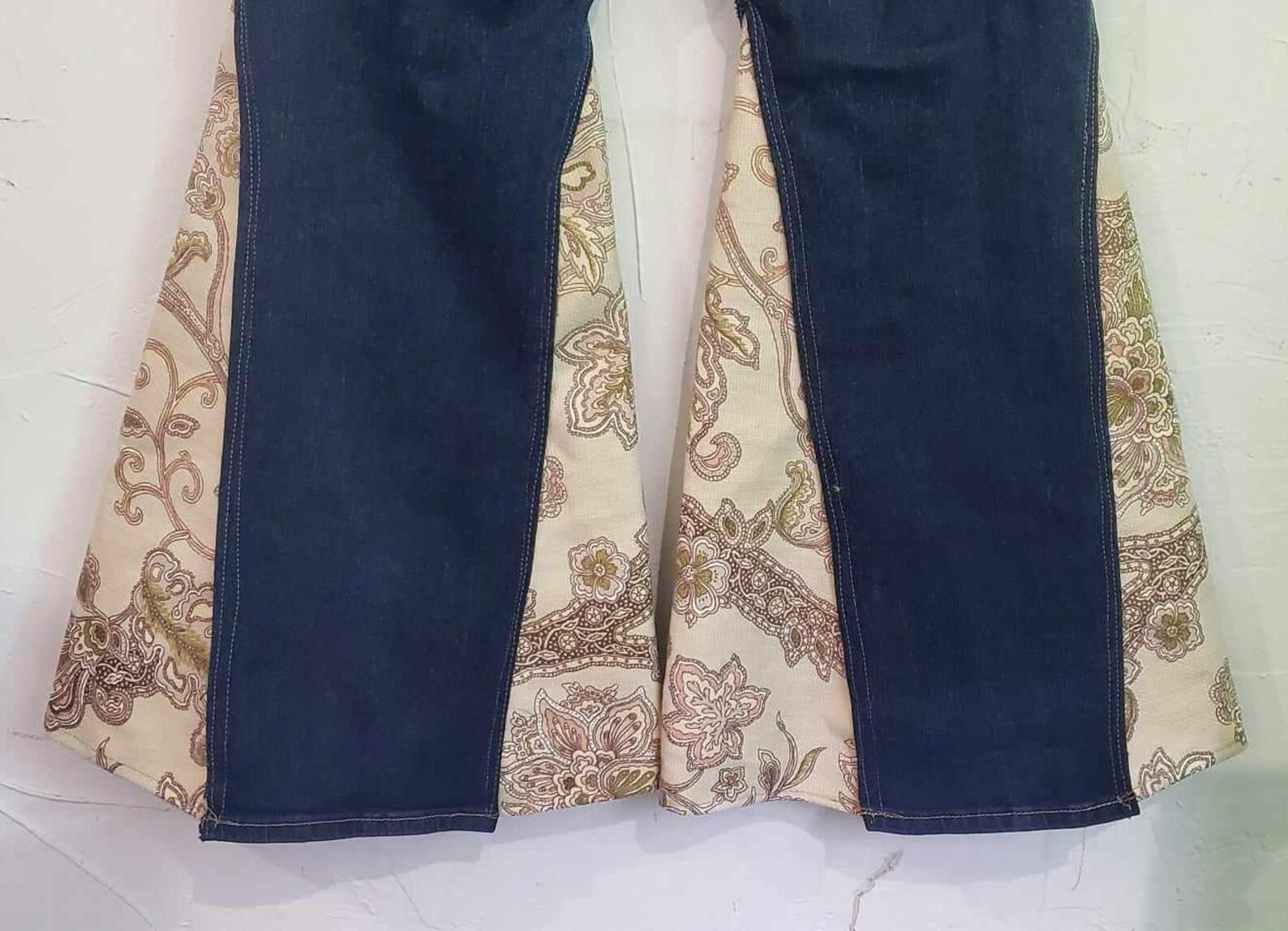 Flared Jeans / Bell Bottoms! Double Flare, Hand Sewn Using Vintage ...