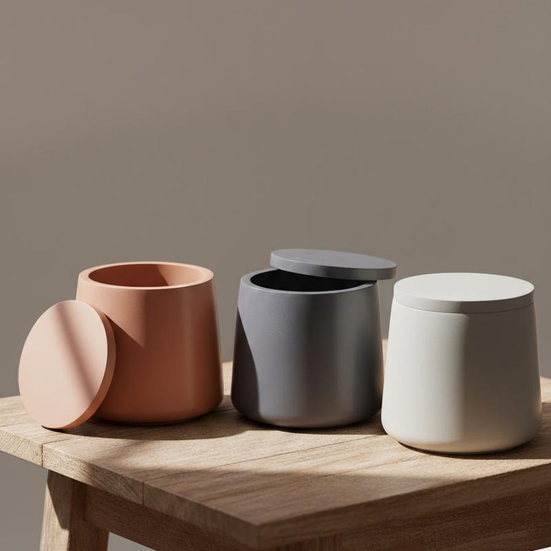 Ceramic Concrete Jar Candle - Etsy