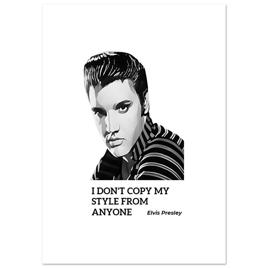 Elvis Presley Fine Art Poster 15x20cm, A4, A3 I Elvis Presley Wall Art ...