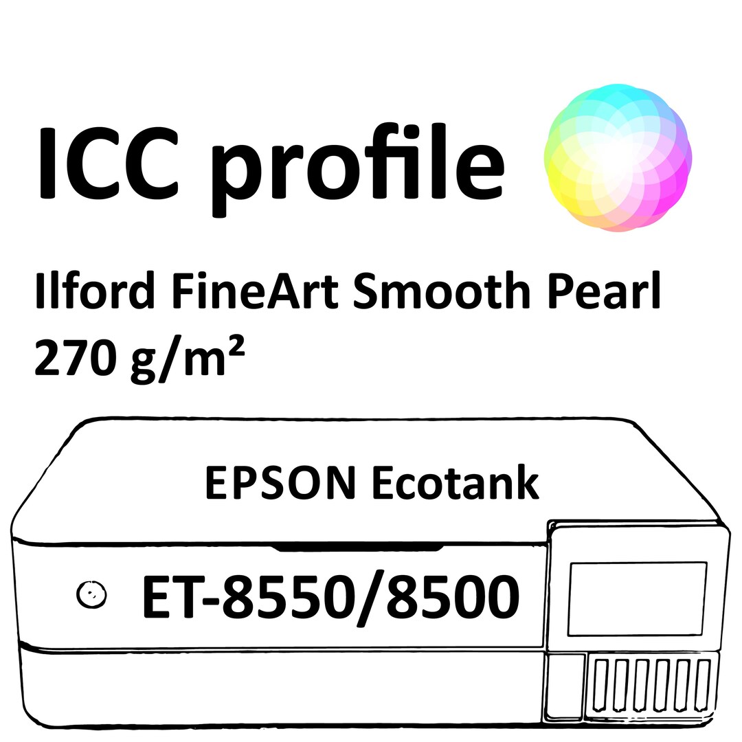 ICC Profile Ilford Fineart Smooth Pearl 270 Gsm and Epson ET-8550/8500 ...