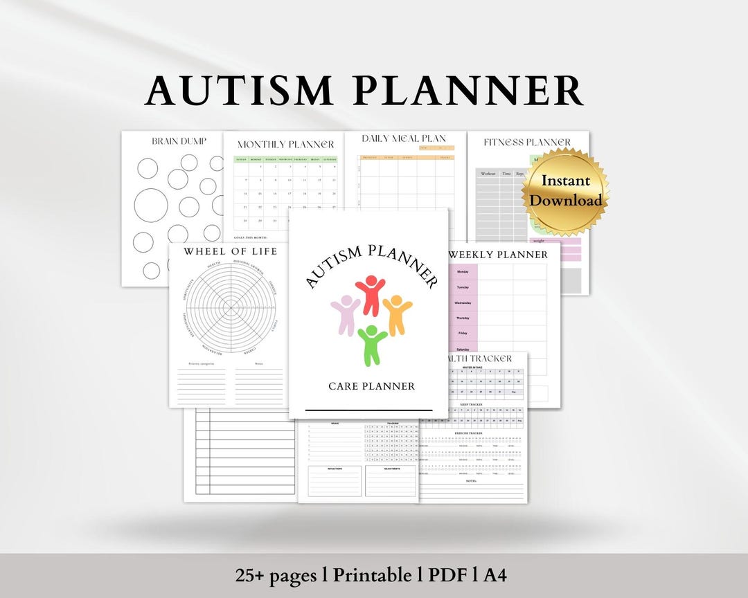 Autism Planner L Therapist Planner L Mood Tracker L Autism Png L Autism ...
