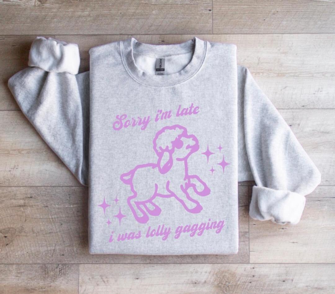 Sorry Im Late Lamb Sheep SVG + PNG Bundle - Etsy