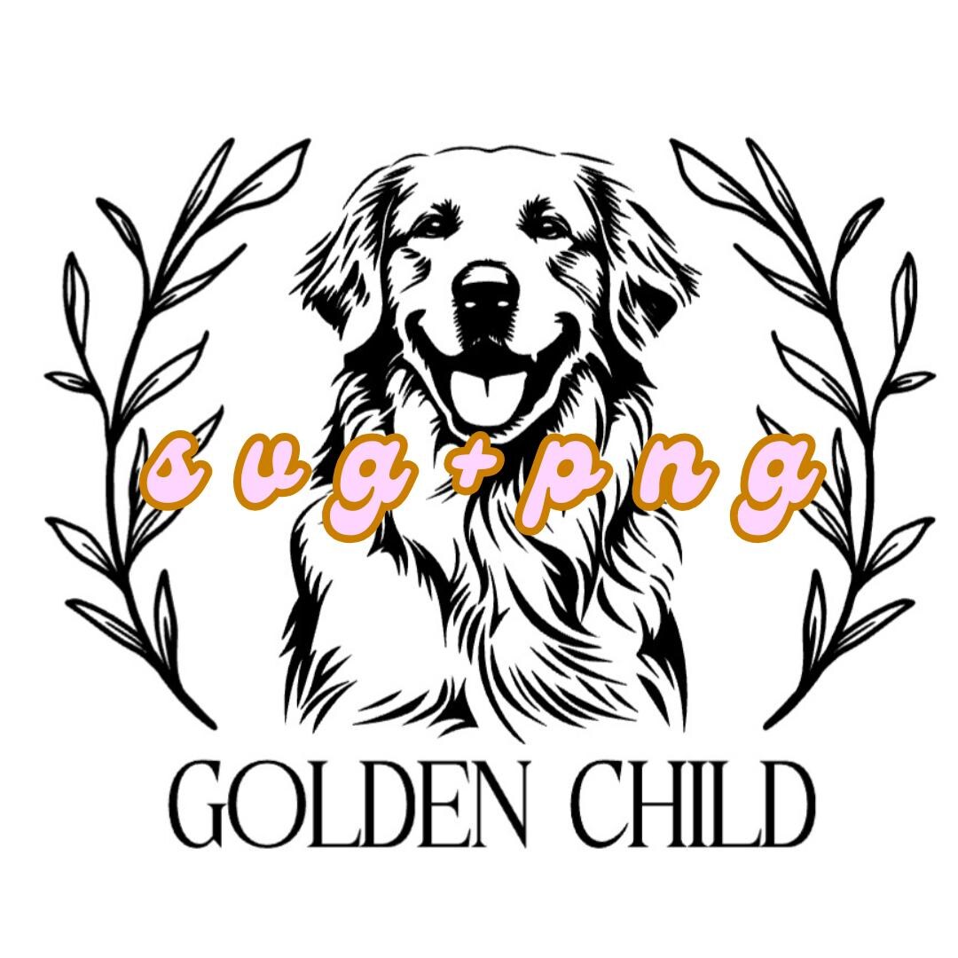 Golden Retriever Golden Child SVG + PNG - Etsy