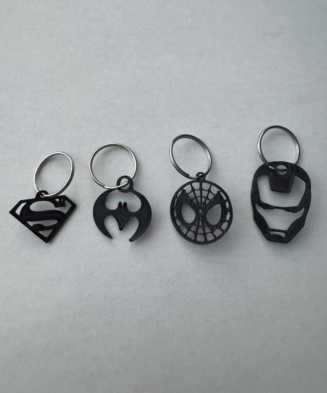 Superhero Keychains Custom 3D Printed Designs for Fans spiderman ...