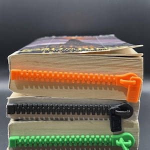 Zipper Bookmark - Unique 3D Printed Book Accessory, Cool Gift for ...