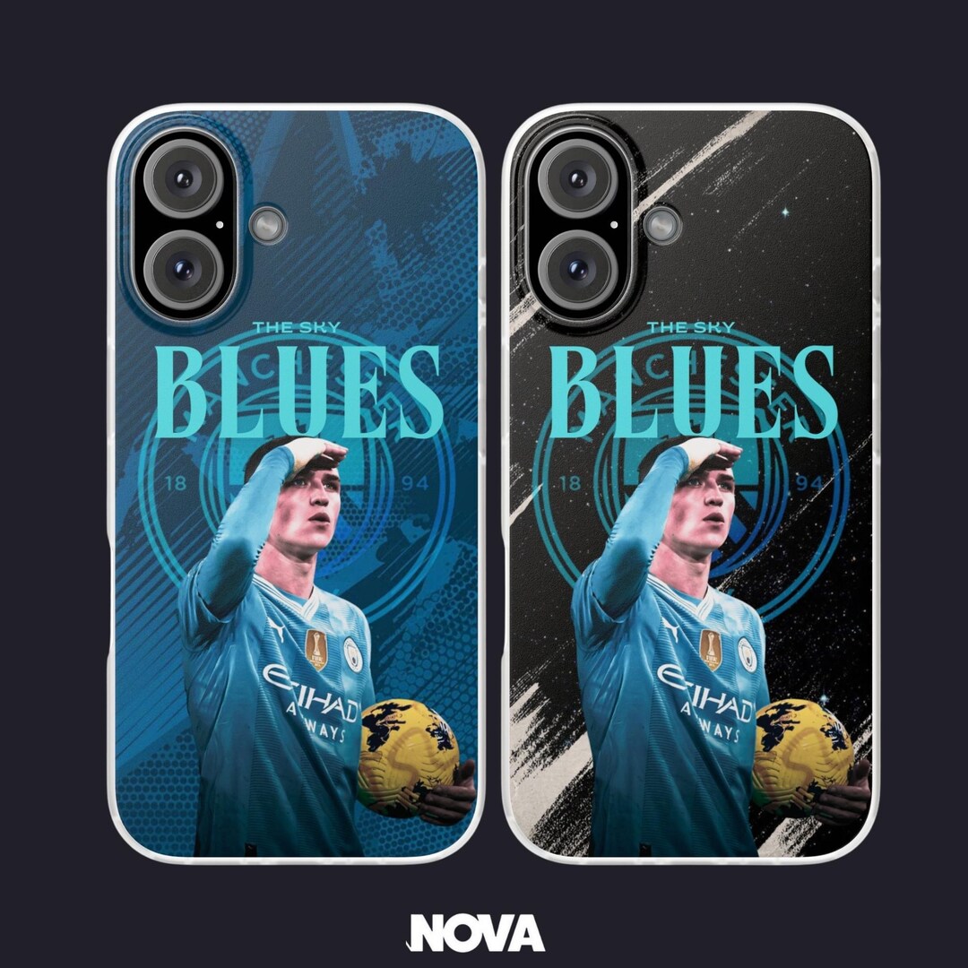 Phil Foden Manchester City "the Sky Blues" Phone Cover for iPhone 16 15 ...