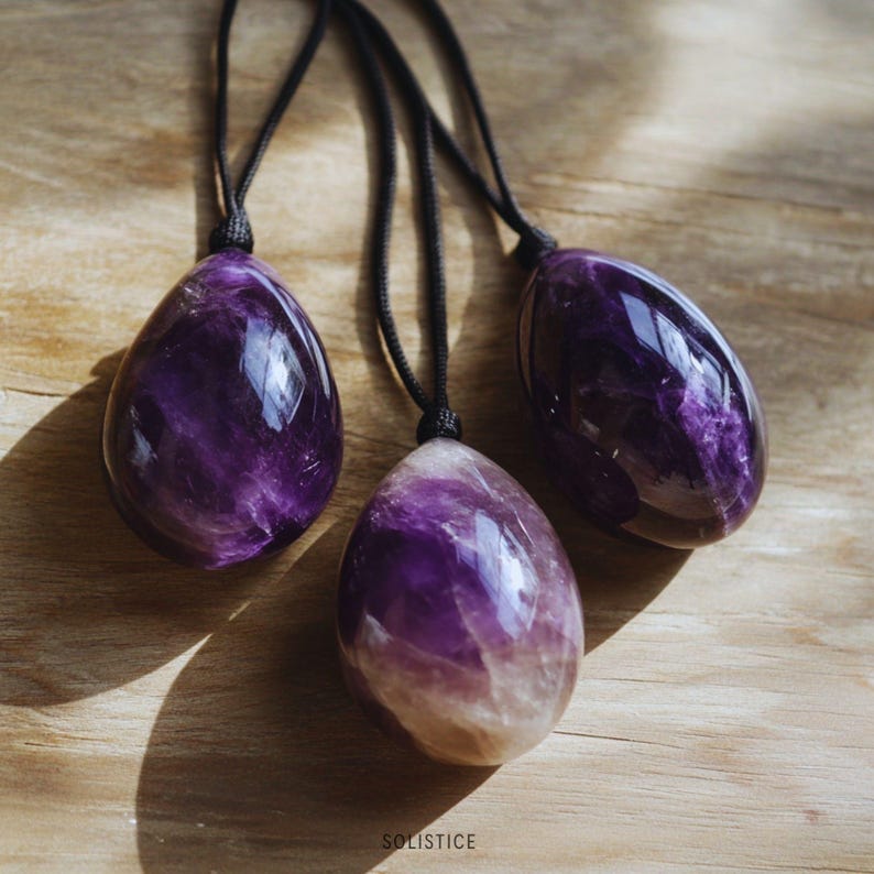 Opalite Yoni Egg Set – 3 Piece Drilled Yoni Eggs Natural Healing ...