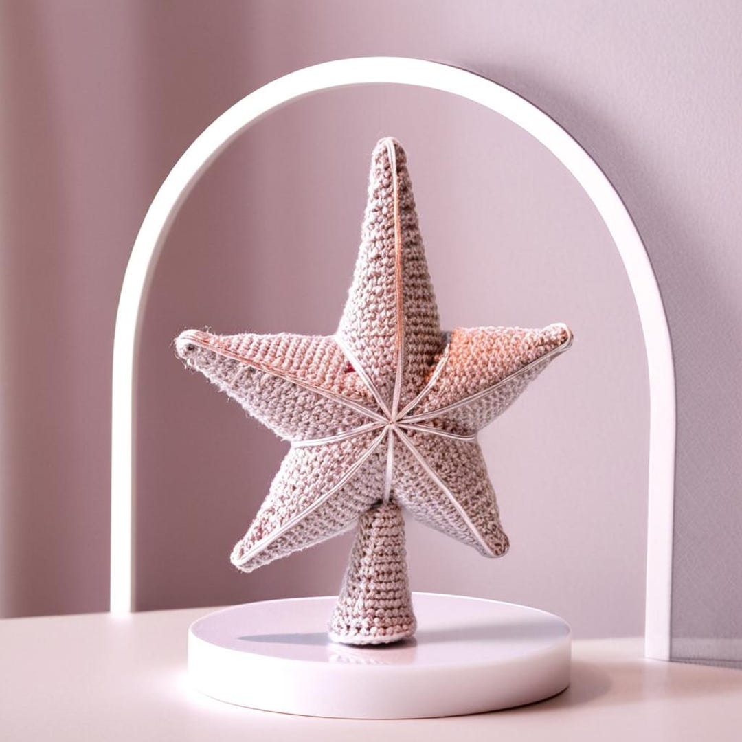Crochet 3D Star Pattern PDF Stunning Christmas Tree Topper or Holiday ...