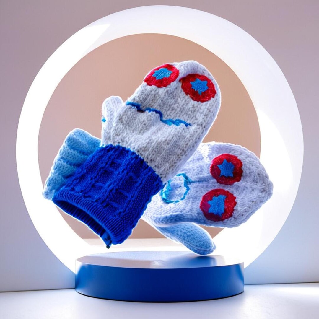 Knitted Kids Mittens Pattern PDF Beginner-friendly DIY Fun Mittens With ...