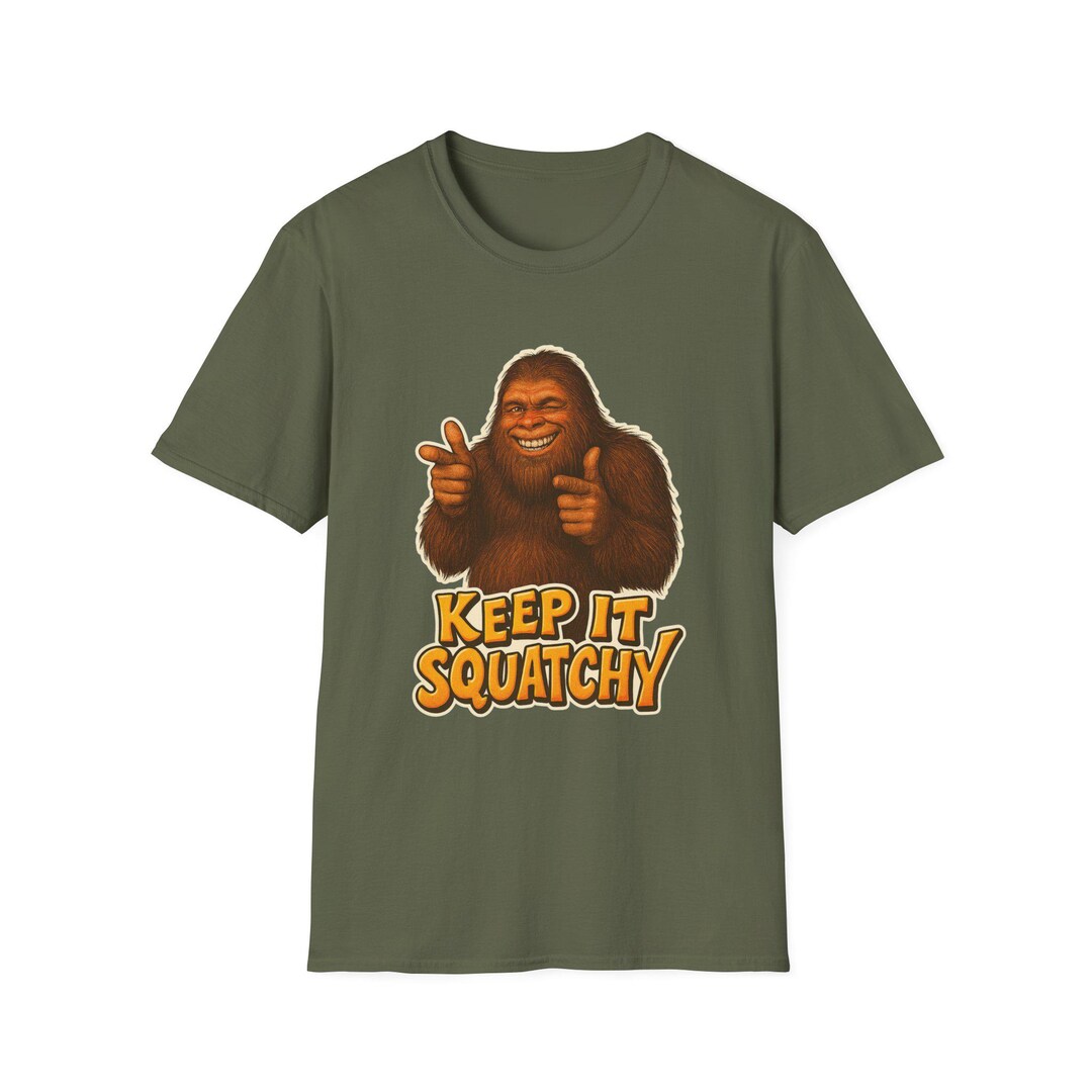 Keep It Squatchy Bigfoot T-shirt: Funny Cryptid Graphic Tee - Etsy