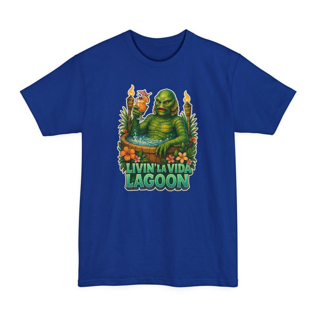 Big & Tall Creature From the Black Lagoon Shirt: Funny Tiki Horror Tee ...
