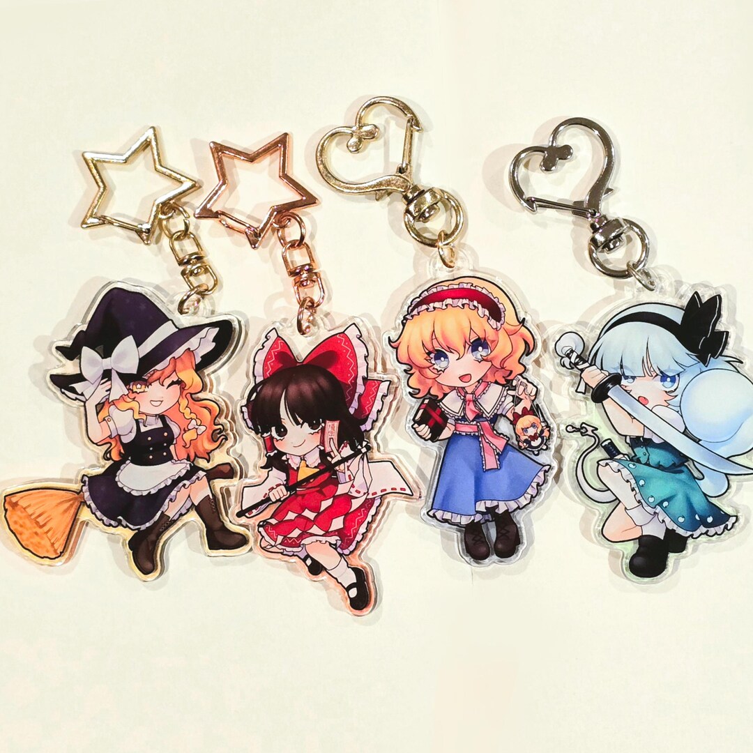 Touhou Project 6cm Double-sided Acrylic Keychain - Etsy