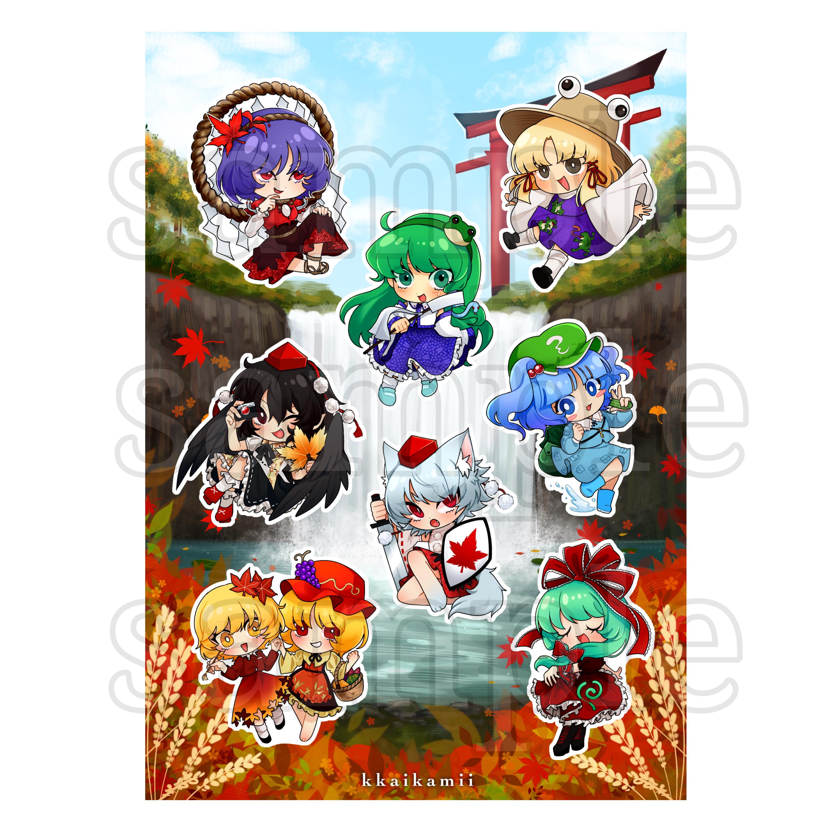 Touhou Project A6 Sticker Sheets - Etsy