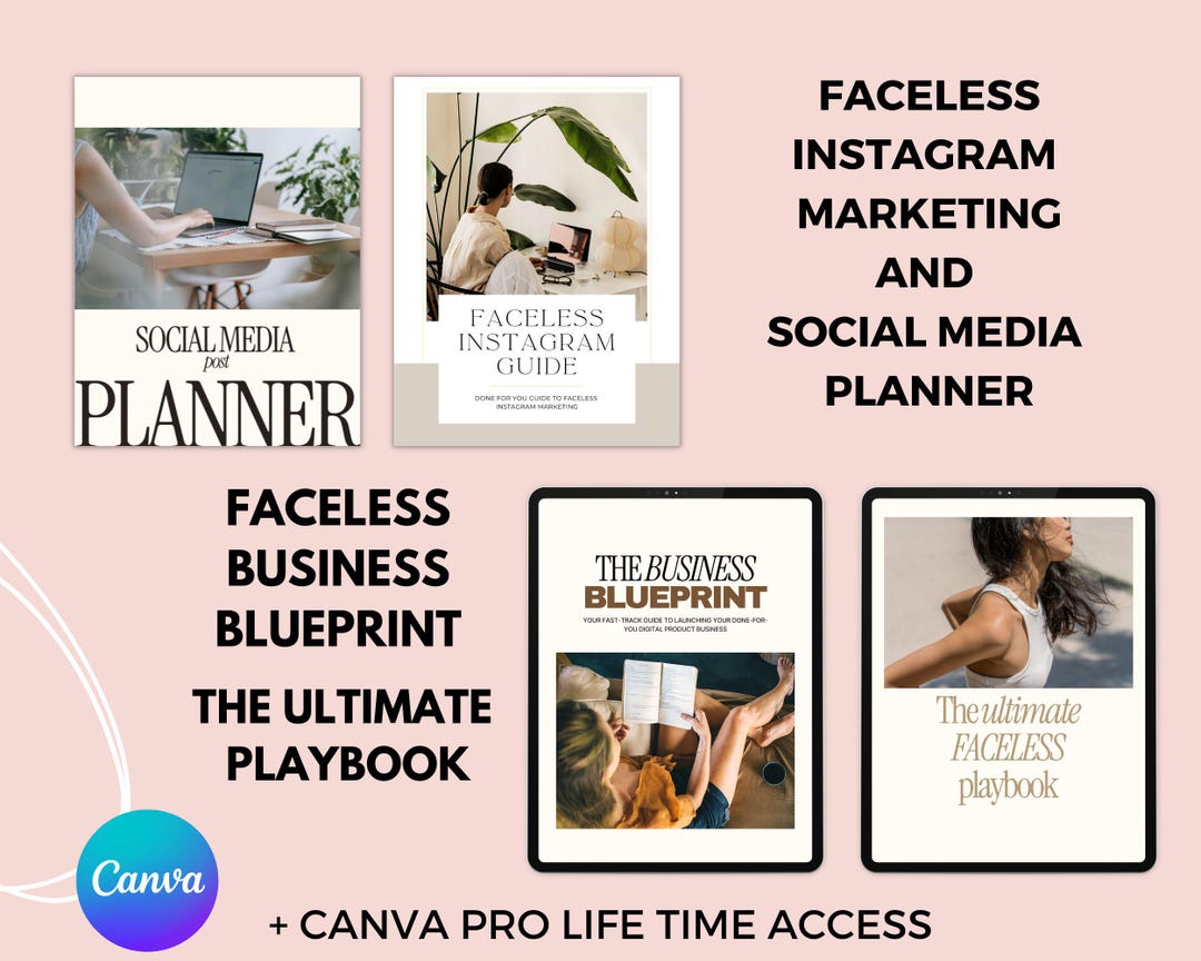FACELESS Instagram Marketing +canva Pro Life Time Access Edu Pro (use ...