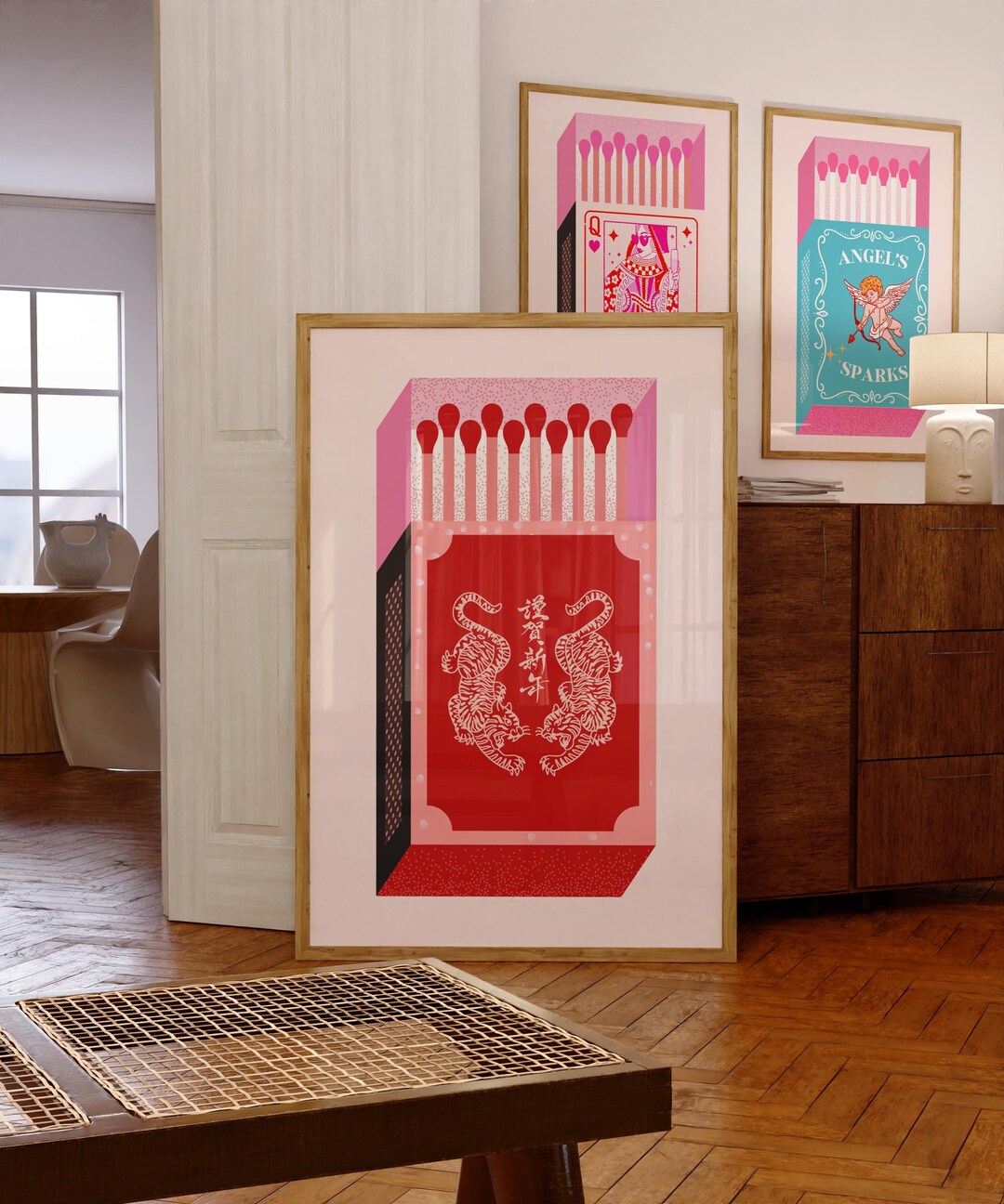 Matchbox Poster, Bedroom Wall Art Print, Matchbox Wall Art, Trendy Home ...
