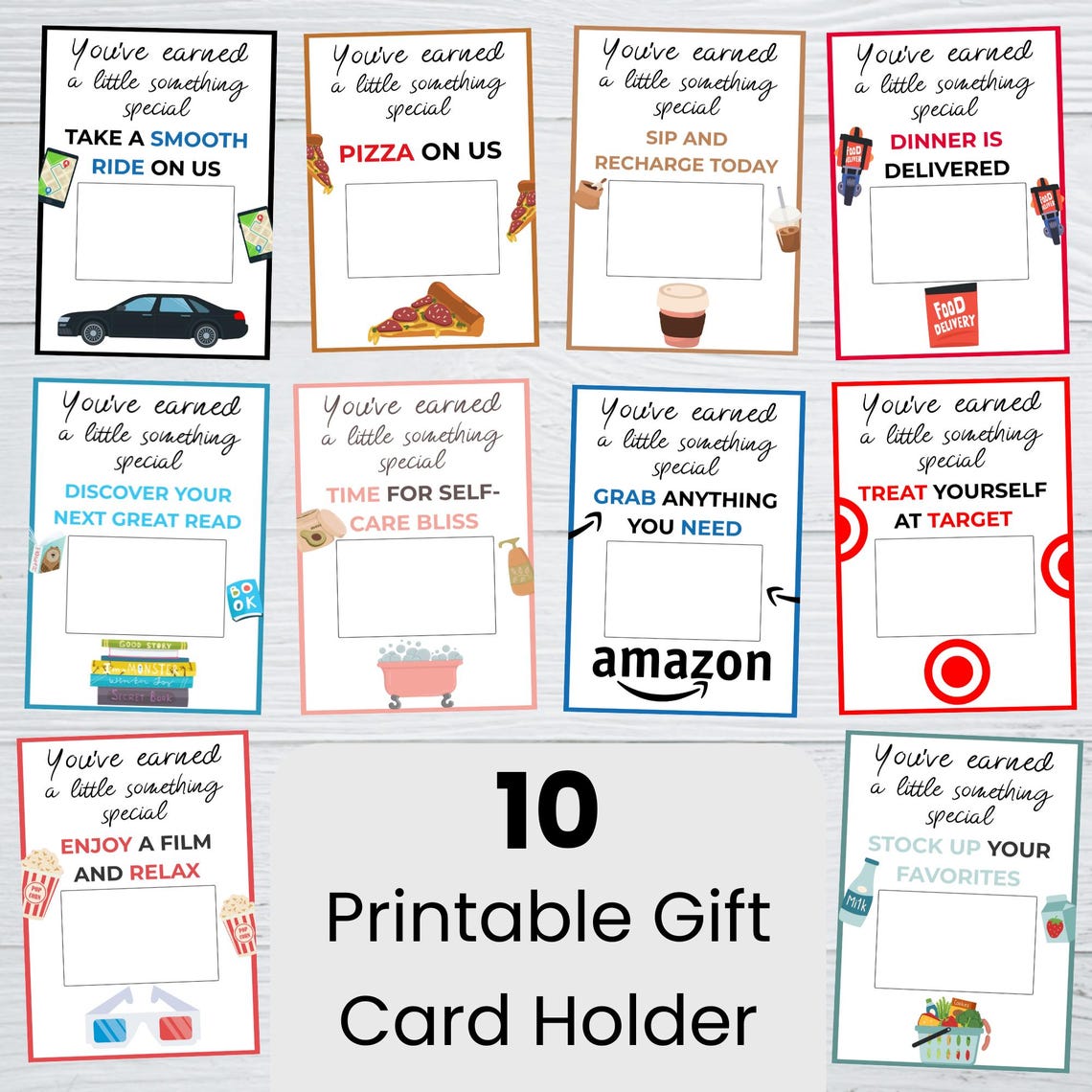 Editable Gift Card Holder, Printable Gift Card Book, Teacher ...