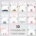 Editable Gift Card Holder, Printable Gift Card Book, Teacher ...
