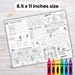 Huntrix Birthday Activity Sheet, K Pop Coloring Placemat, K-pop Demons ...