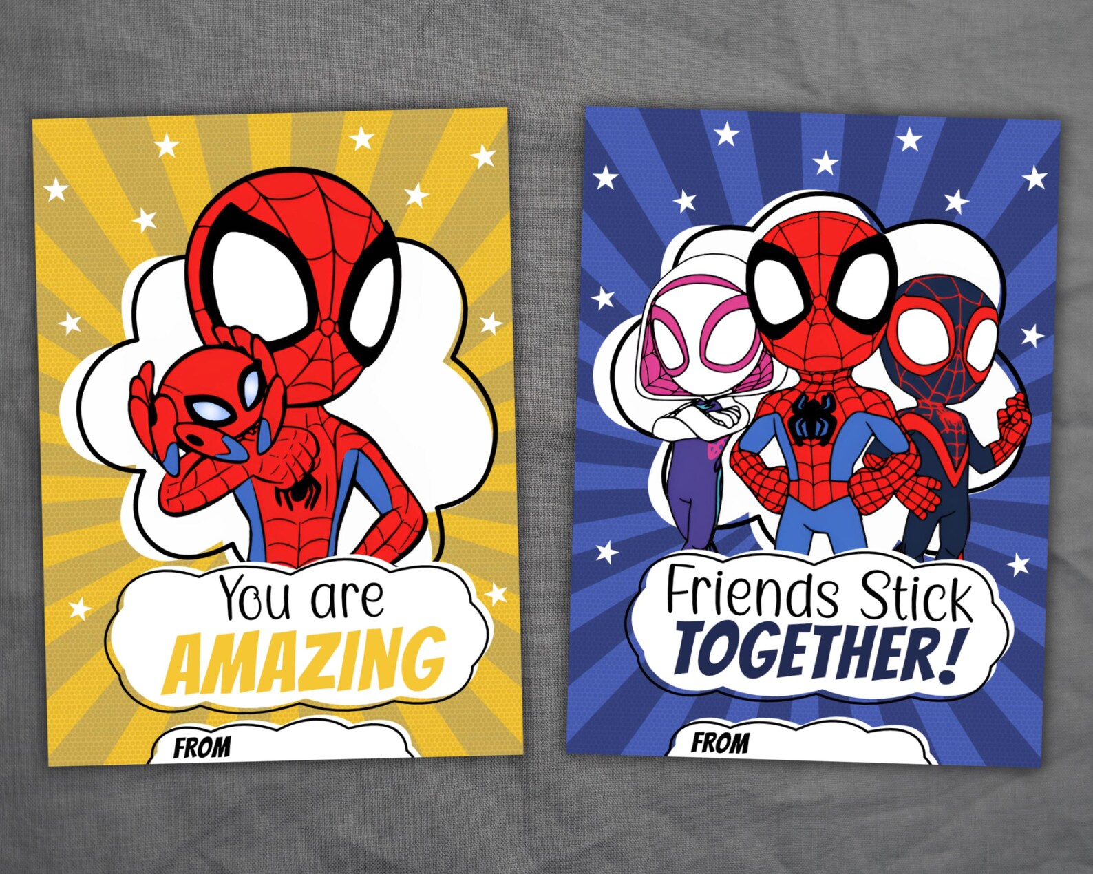 Spidey Valentine Cards, Spidey and His Friends Classroom Valentines ...