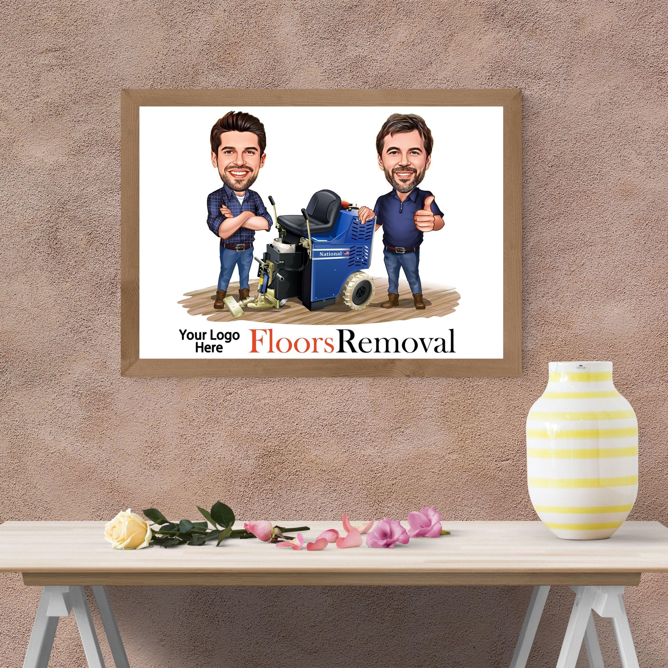 Custom Team Caricature: Personalized Business Logo Cartoon (digital ...