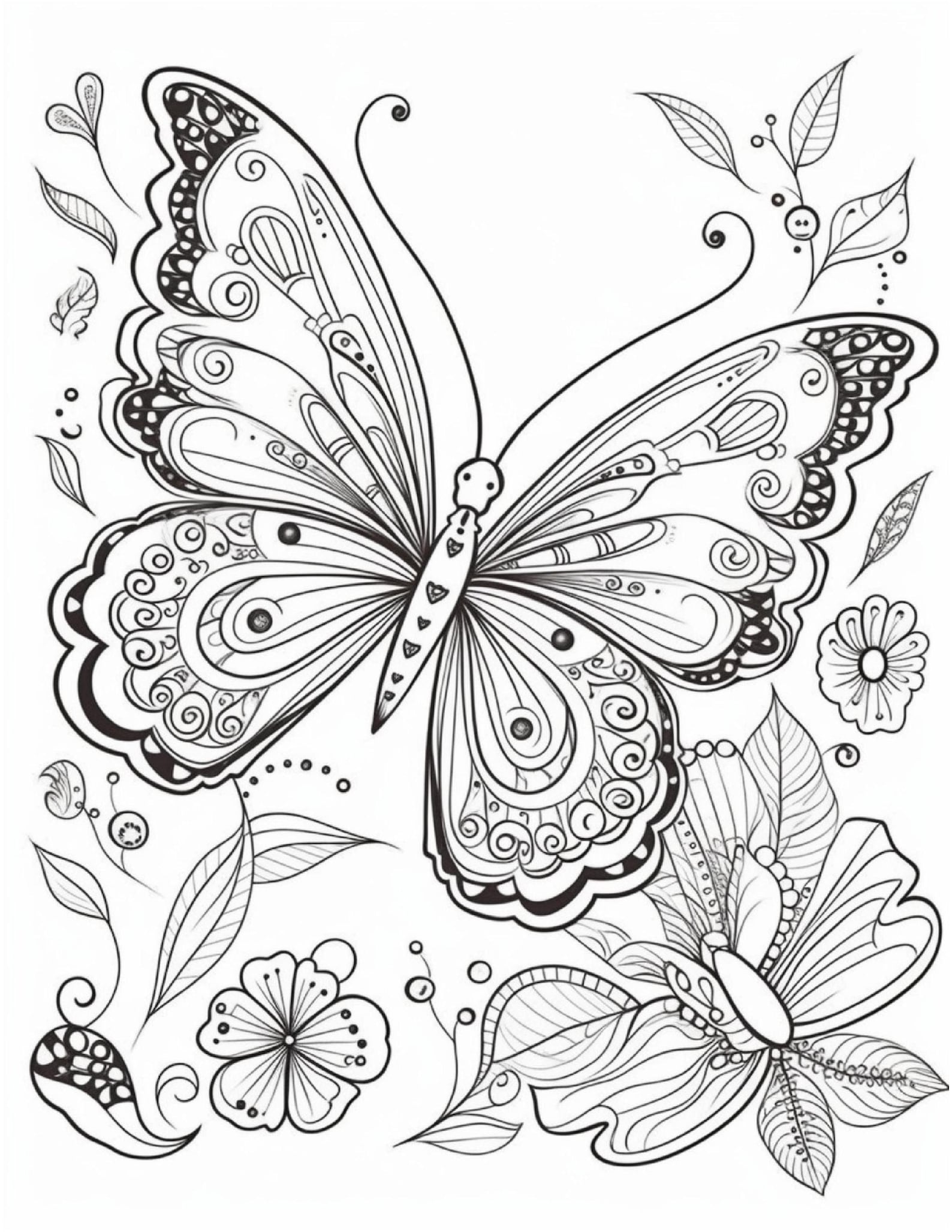 Butterfly Coloring Pages | Kid and Adult Coloring Pages | Indoor ...