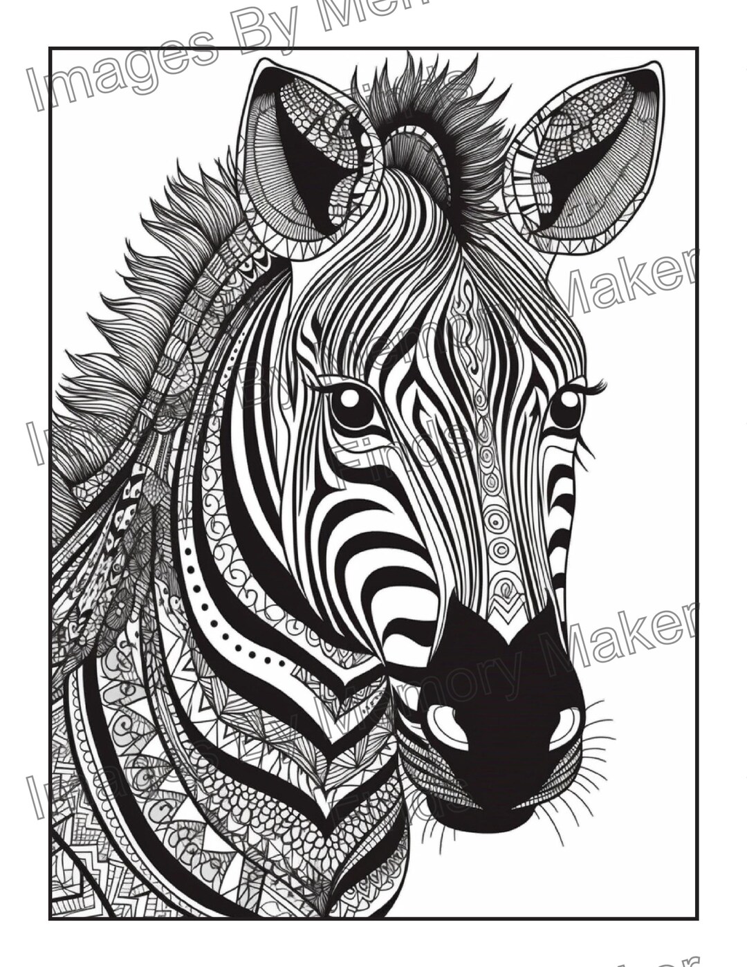 Animal Mandala Coloring Pages | Mindful Art & Stress Relief | Digital ...