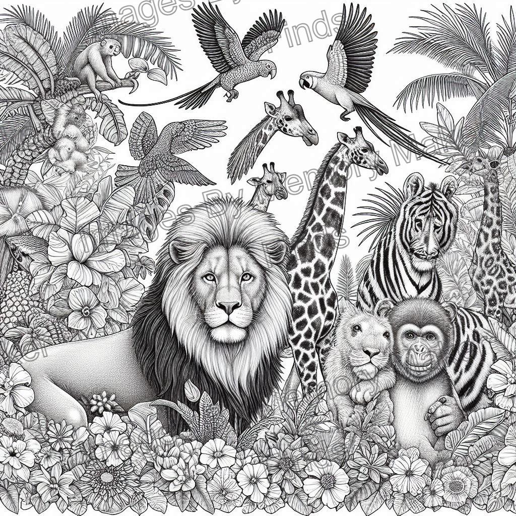 Wildlife Kids Coloring Pages | Children's Activity | Indoor Activity ...