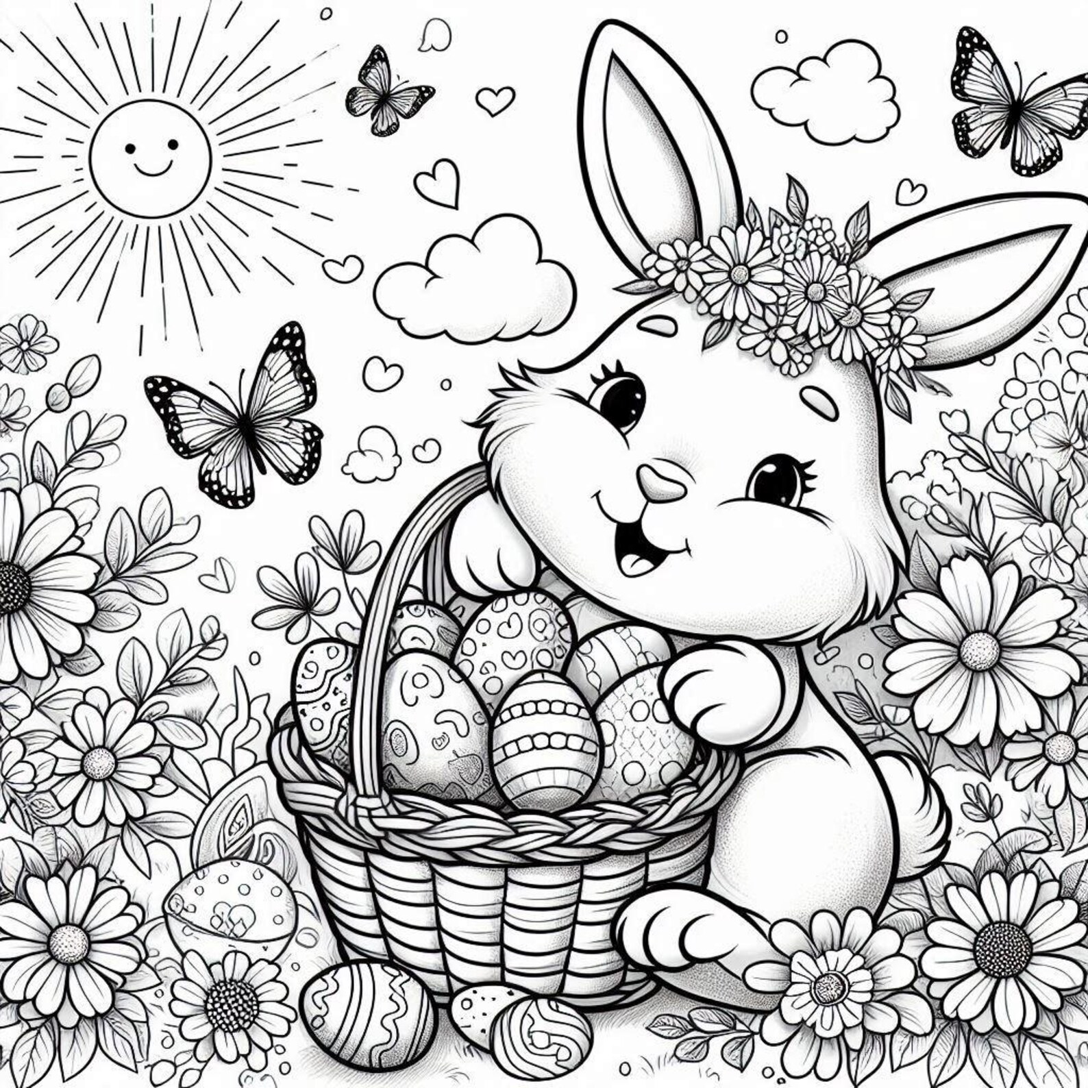 Easter-themed Coloring Book for Kids | Bundle | Over 25 Coloring Pages ...