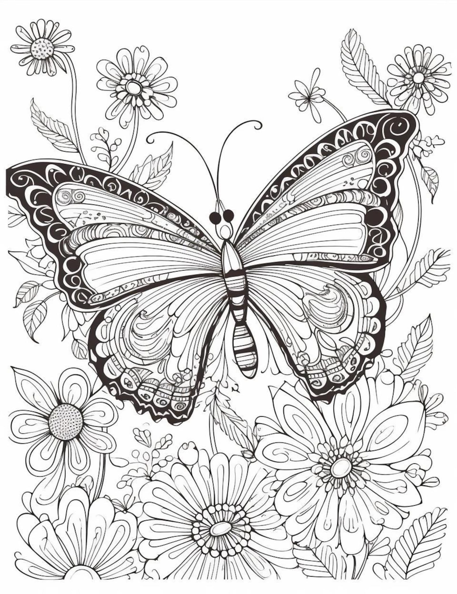 Butterfly Coloring Pages | Kid and Adult Coloring Pages | Indoor ...