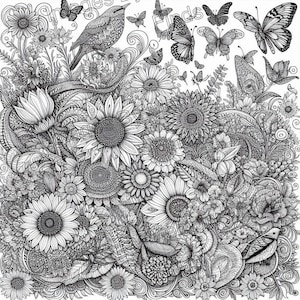 Advanced Adult Coloring Pages Bundle | Mindful Art Therapy | Printable ...