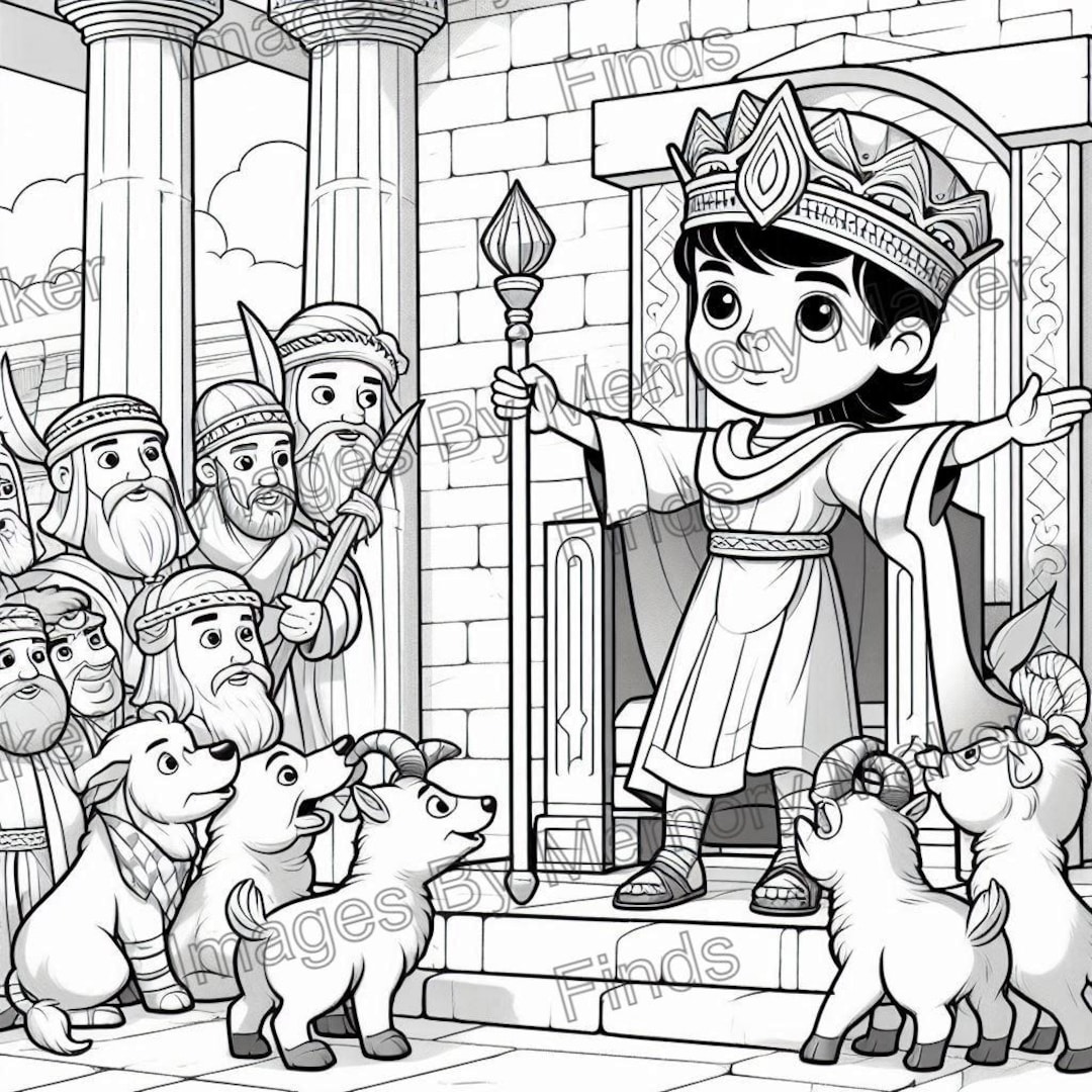 Biblical Coloring Pages for Kids | Digital Faith Art Bundle | Sunday ...