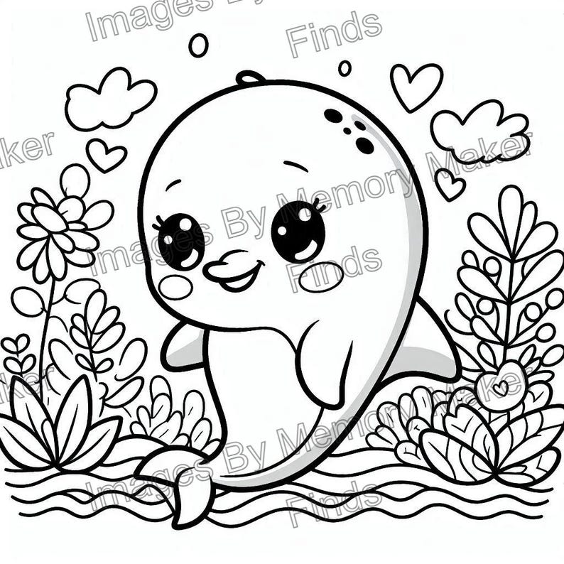 Underwater Coloring Pages | Printable Kids Activity | Digital Ocean Art ...