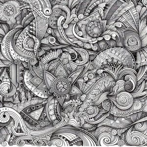 Advanced Adult Coloring Pages Bundle | Mindful Art Therapy | Printable ...