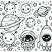 Outer Space Coloring Pages | Printable Kids Activity | Digital Download ...