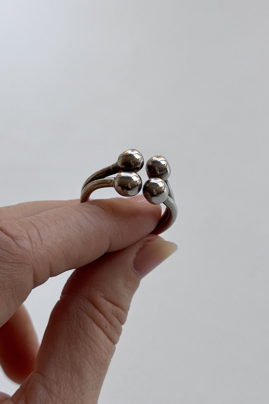 Sterling Quad Ball Ring - Etsy